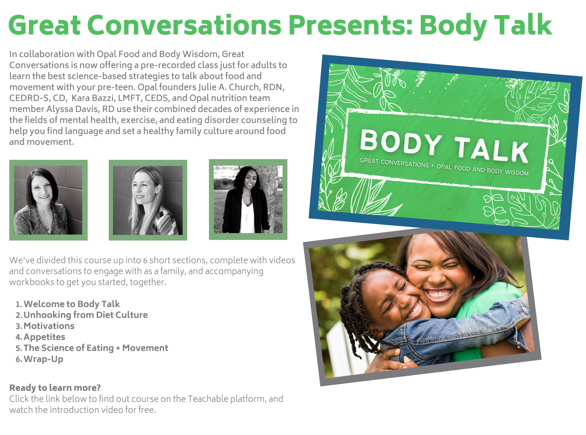 Body Talk | Opal: Food + Body Wisdom